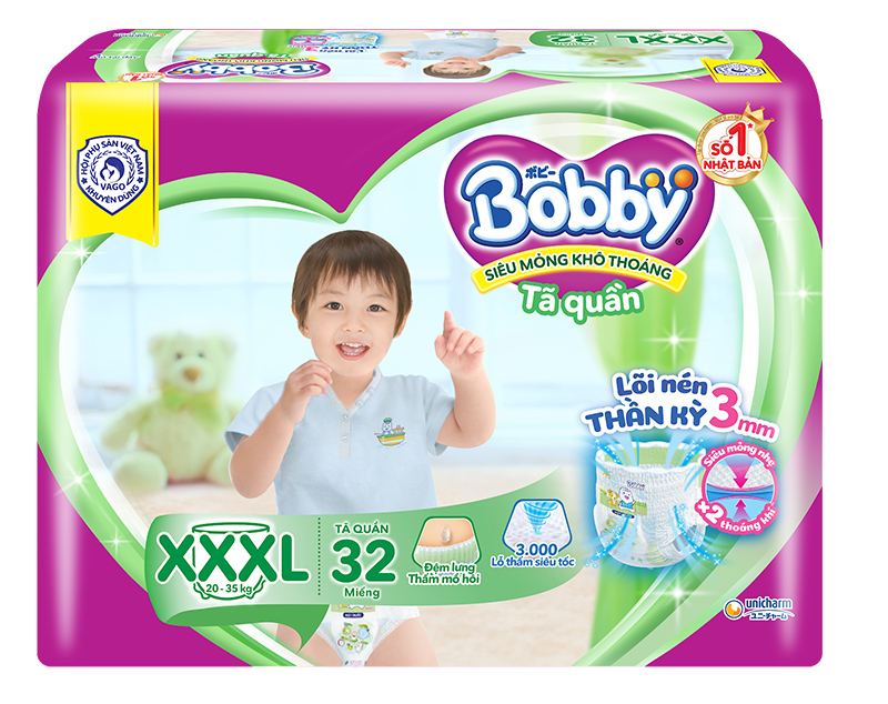 Đâu là loại tã quần cho bé 30kg phù hợp nhất? Bobby giúp mẹ lựa chọn-Bobby